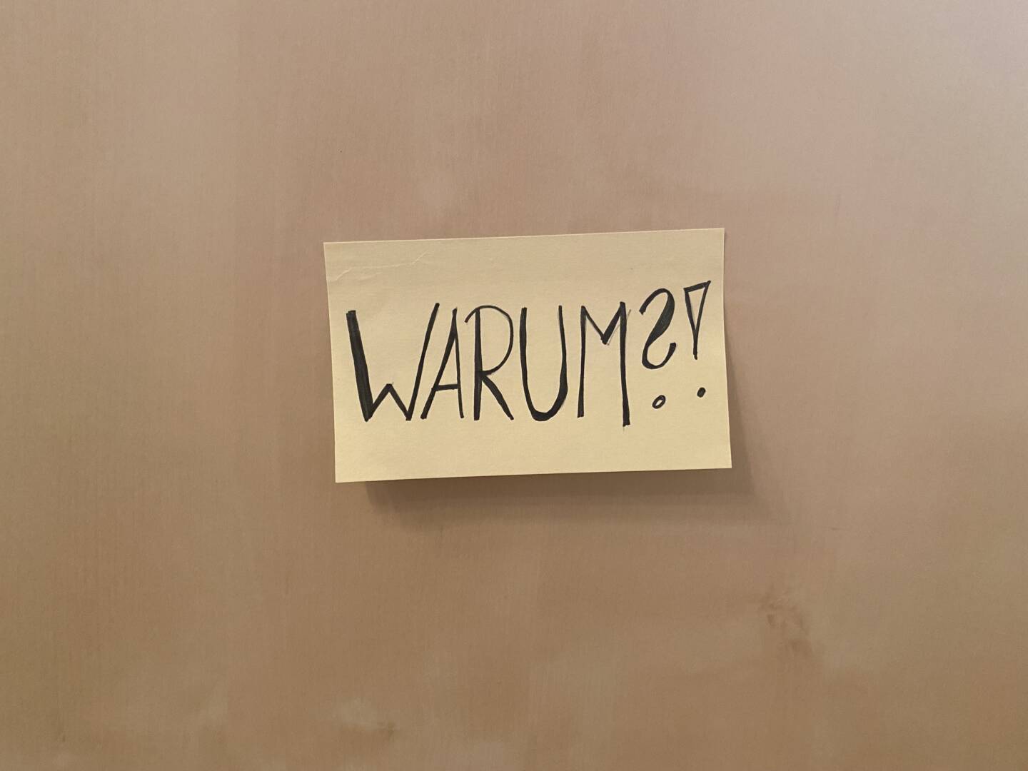 „Warum!?“ - Die große Frage nach dem "Sinn" - Innen Außen Oben